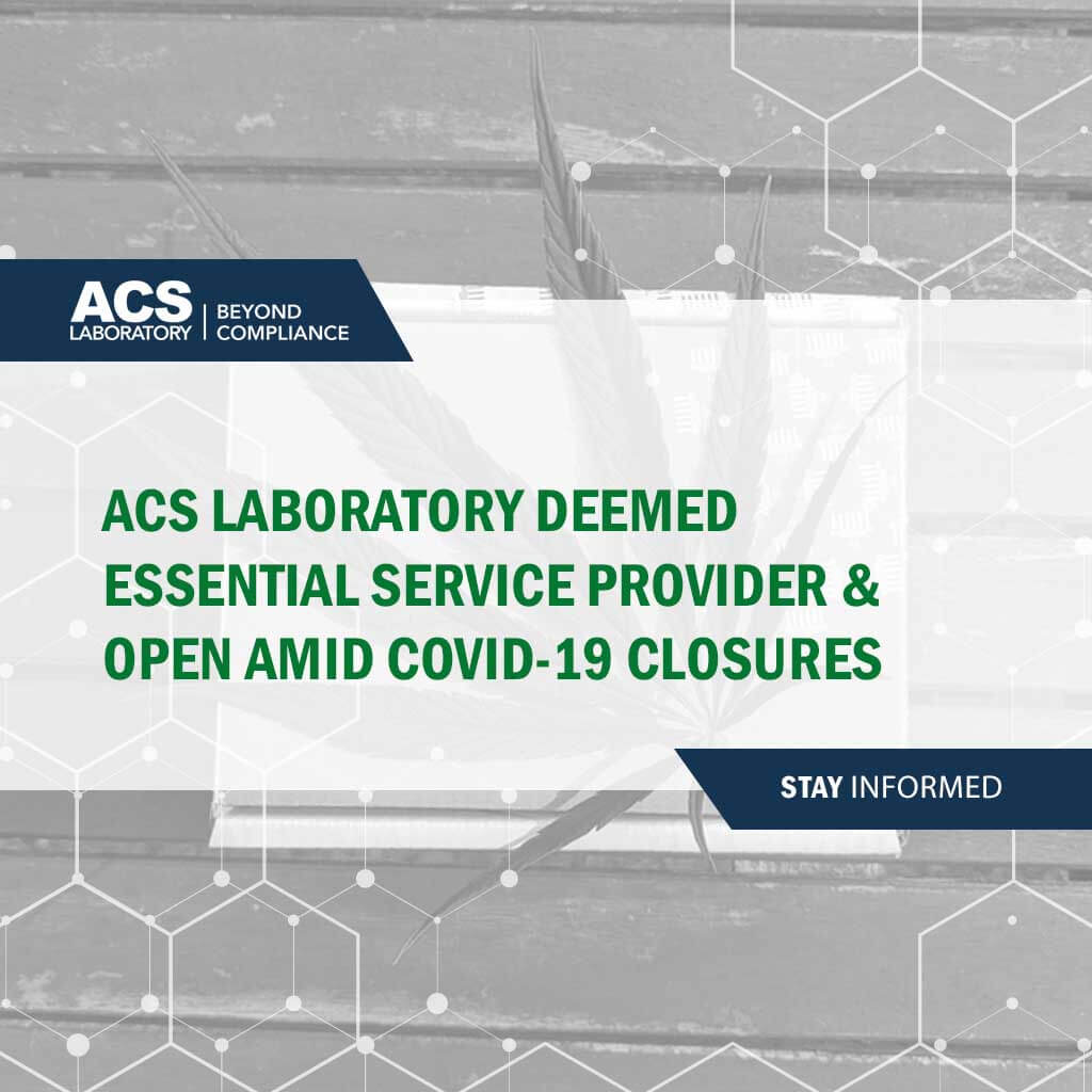ACS Laboratory Deemed Essential Service Provider & Open Amid COVID-19 Closures
