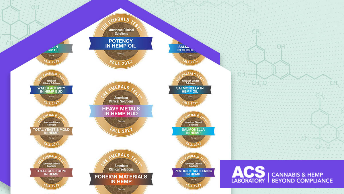ACS Laboratory Receives 82 Emerald Badges for Exemplary Hemp and ...