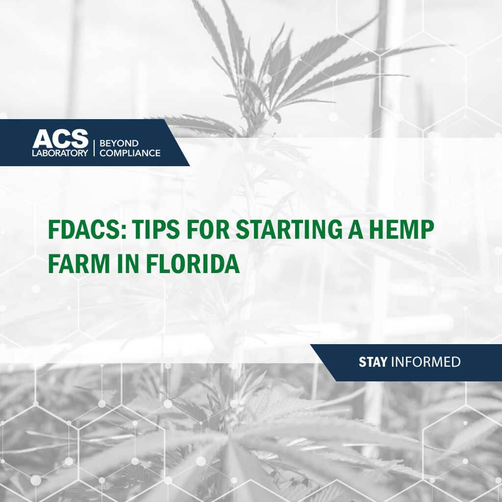 FDACS: Tips for Starting a Hemp Farm in Florida