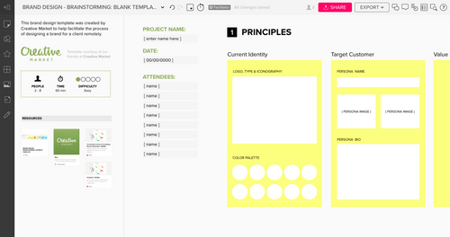 Brand design brainstorm Template | MURAL