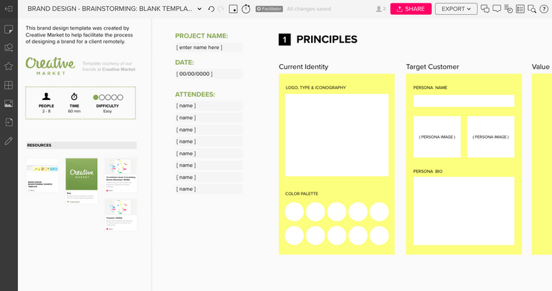Brand design brainstorm Template | MURAL