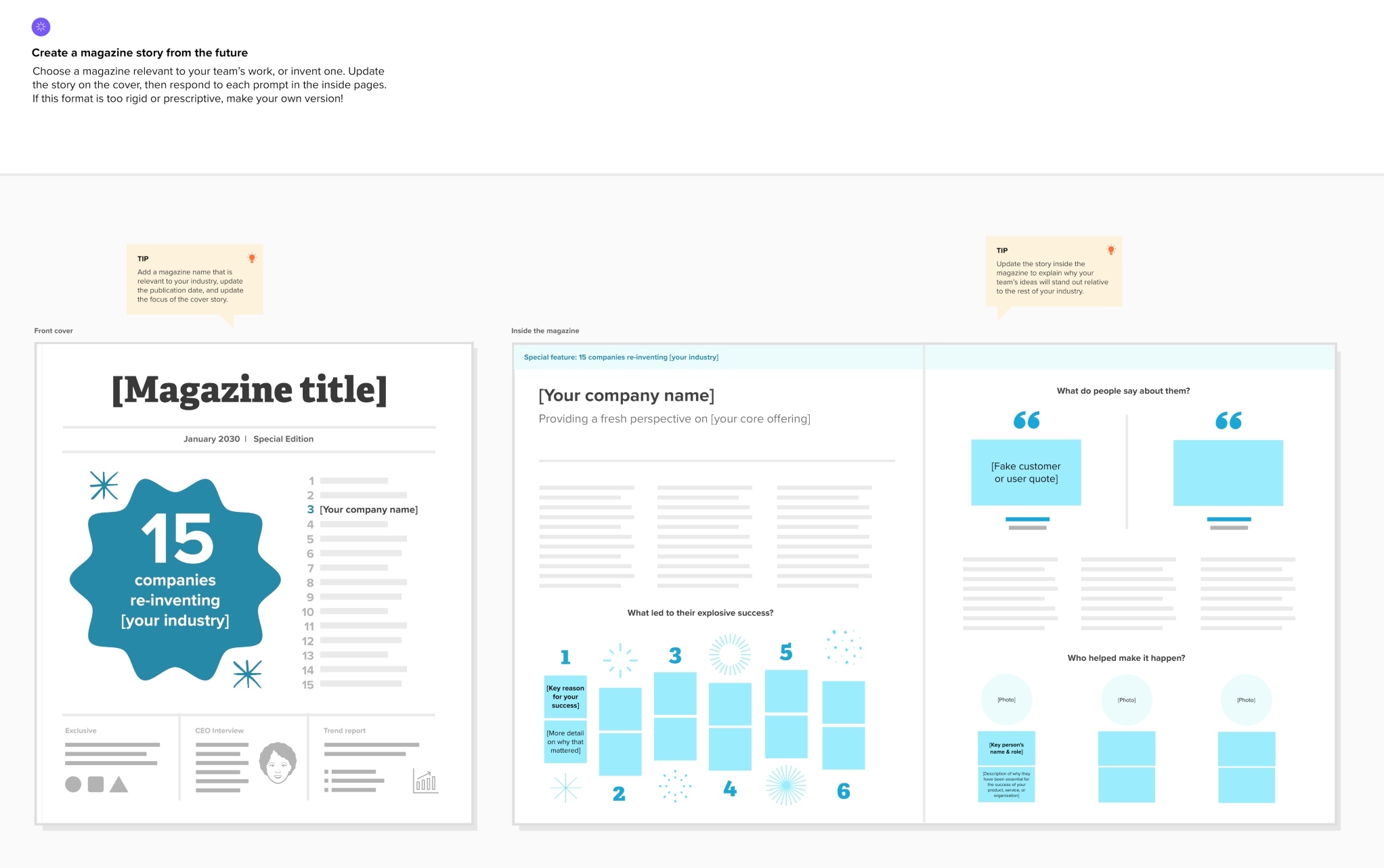Cover story mock-up template | Mural