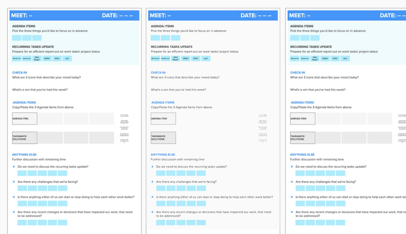 One-on-one template | Mural