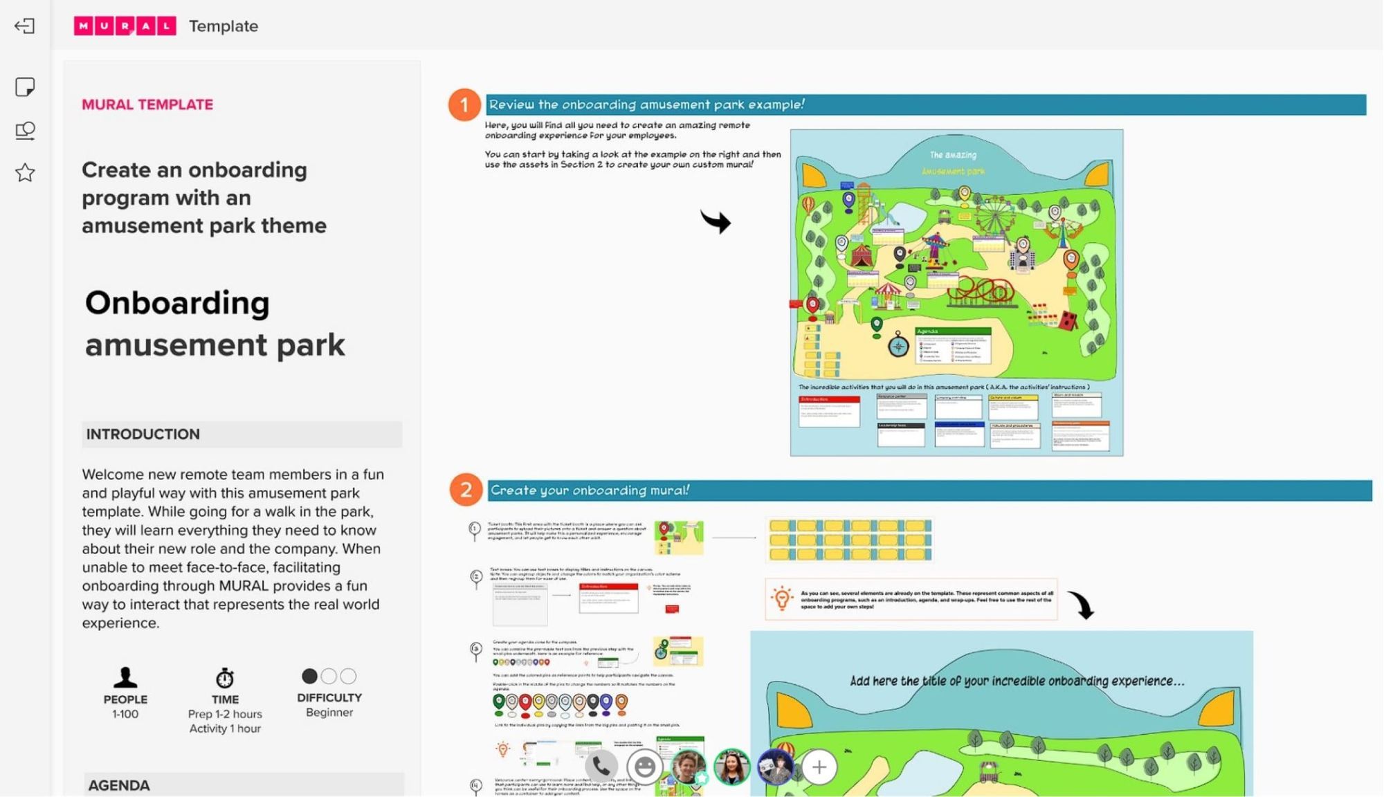 Onboarding amusement park Template | MURAL