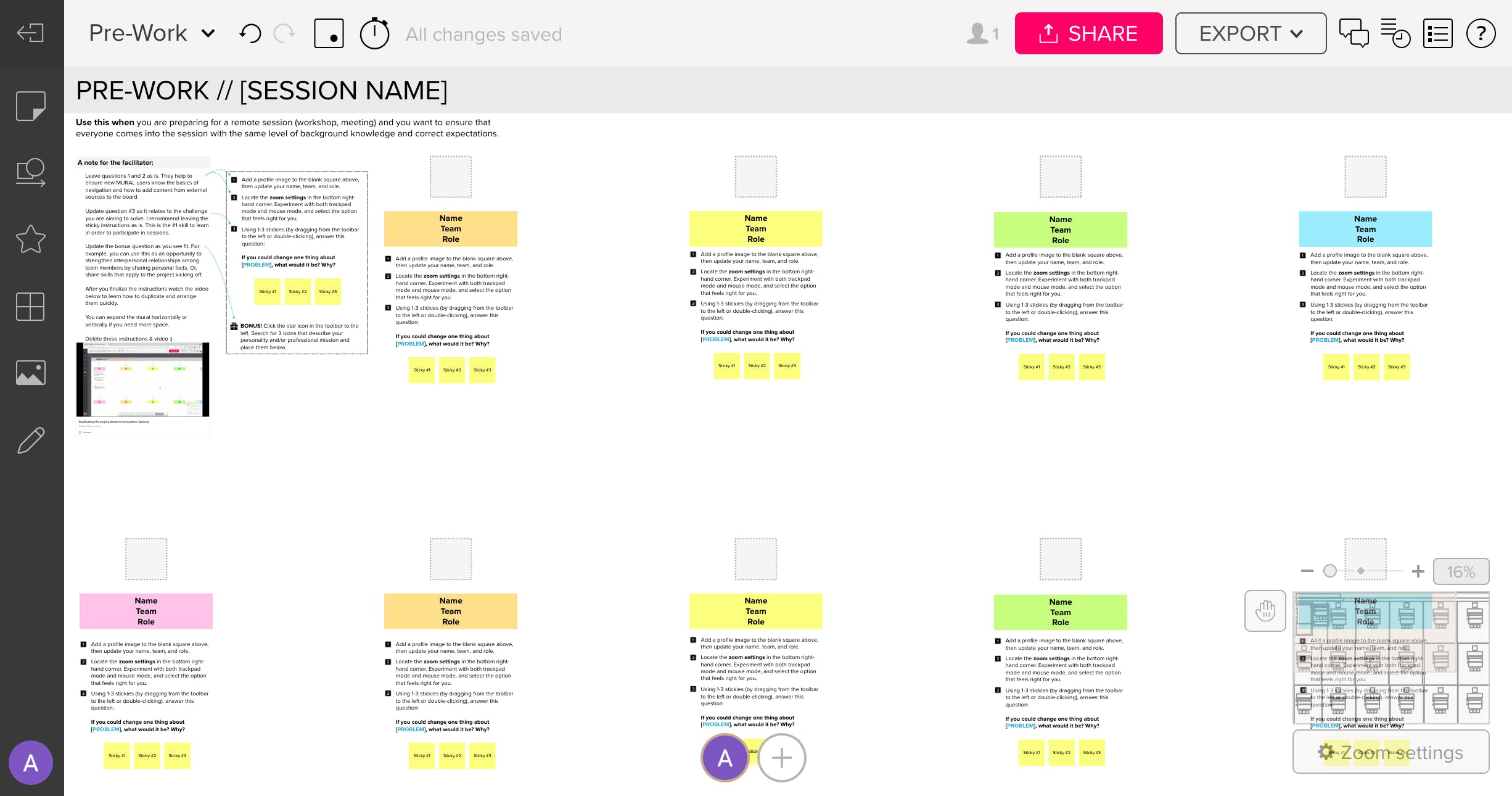 Pre-work Template | MURAL