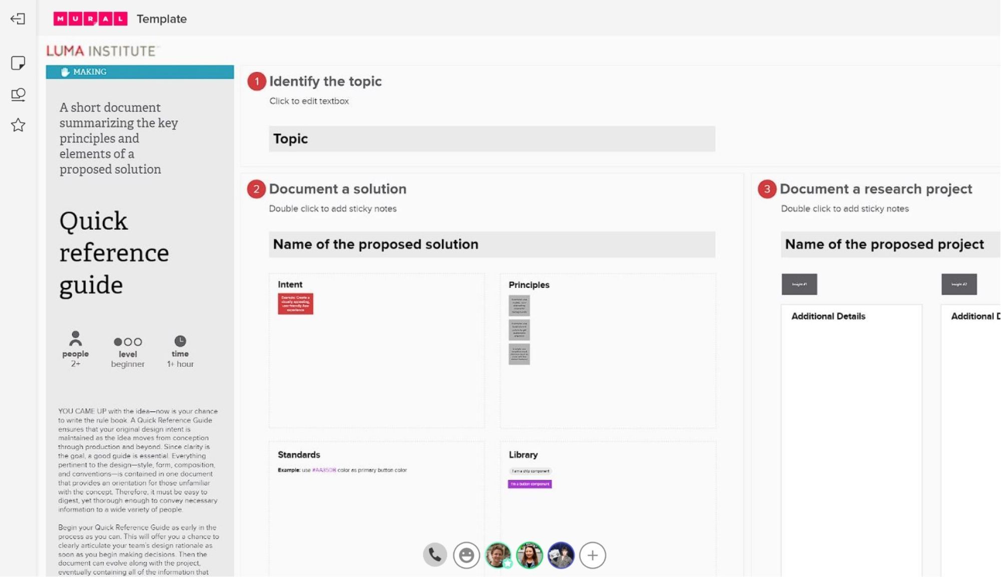 Quick reference guide Template | MURAL