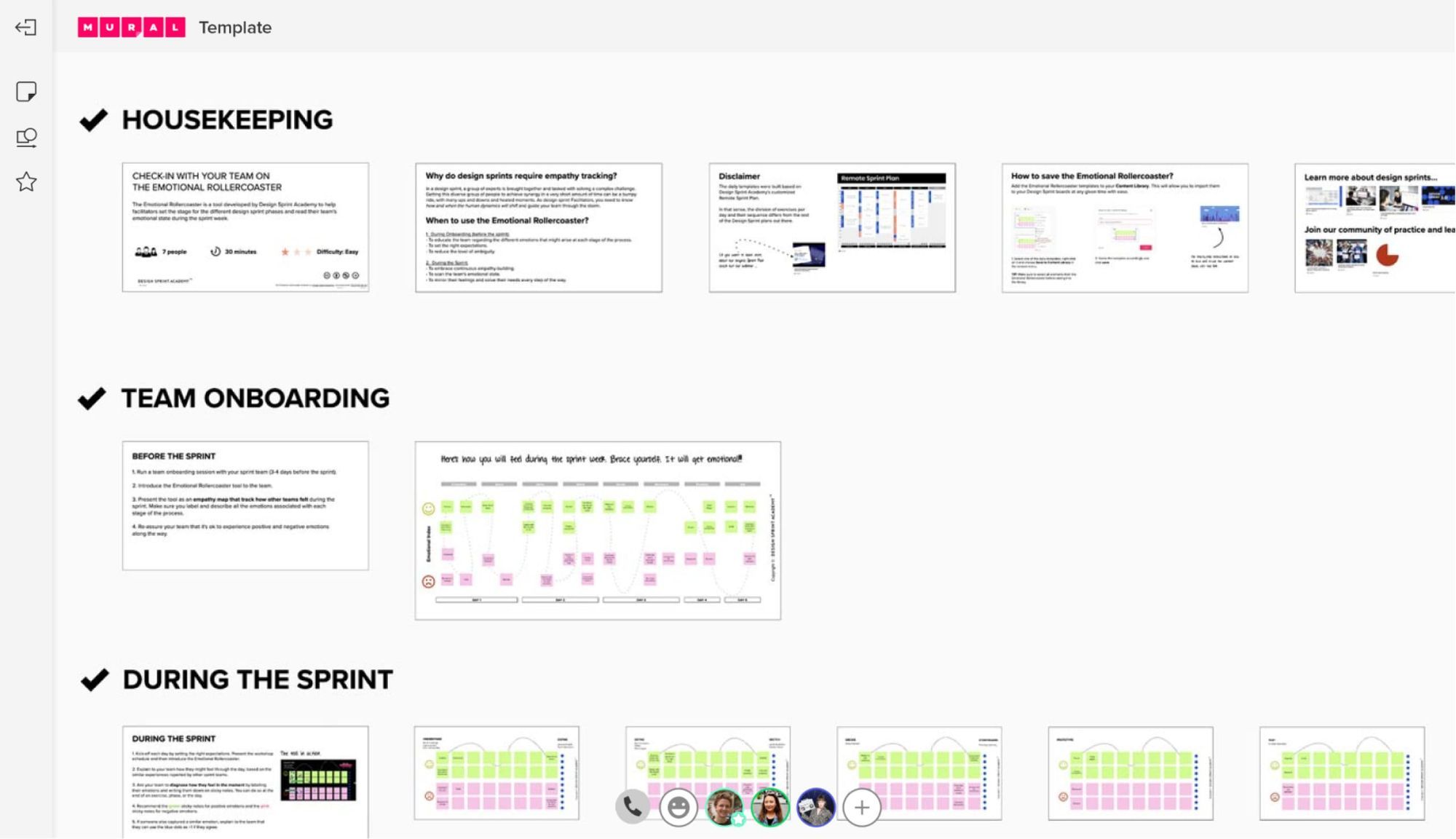 Team wellbeing and emotions check-in Template | MURAL