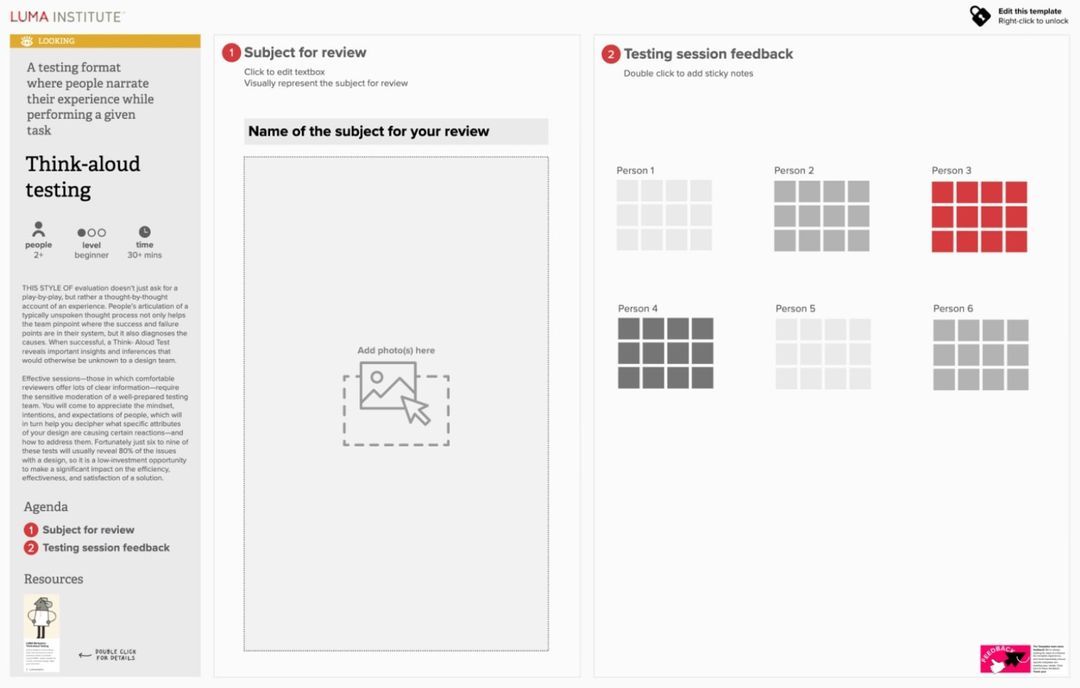 Research: user interviews Template | MURAL
