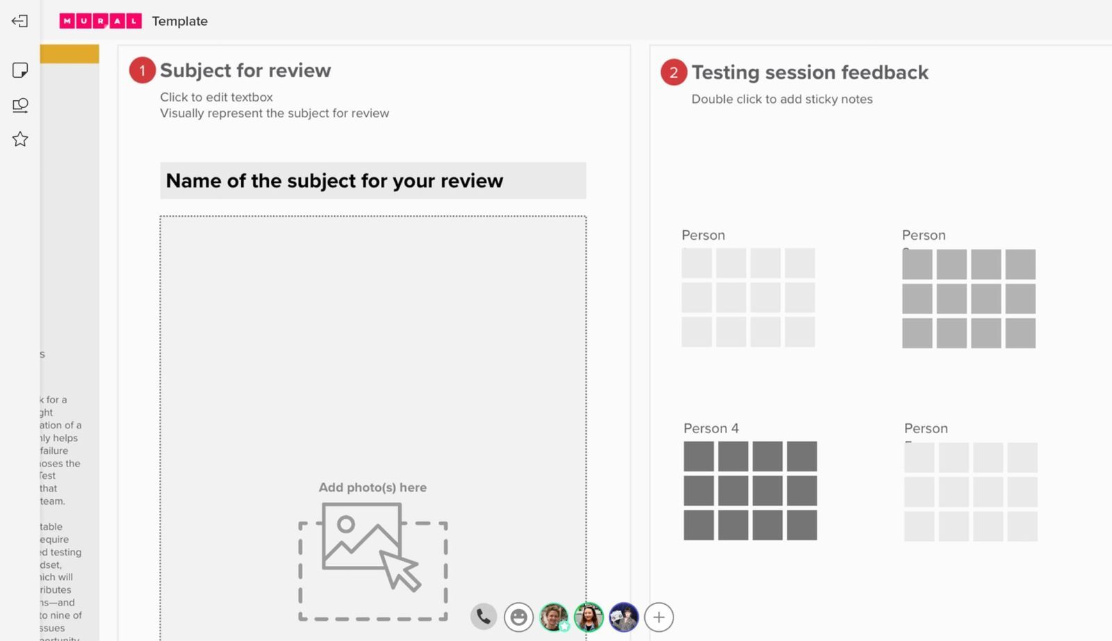 Think-aloud testing Template | MURAL