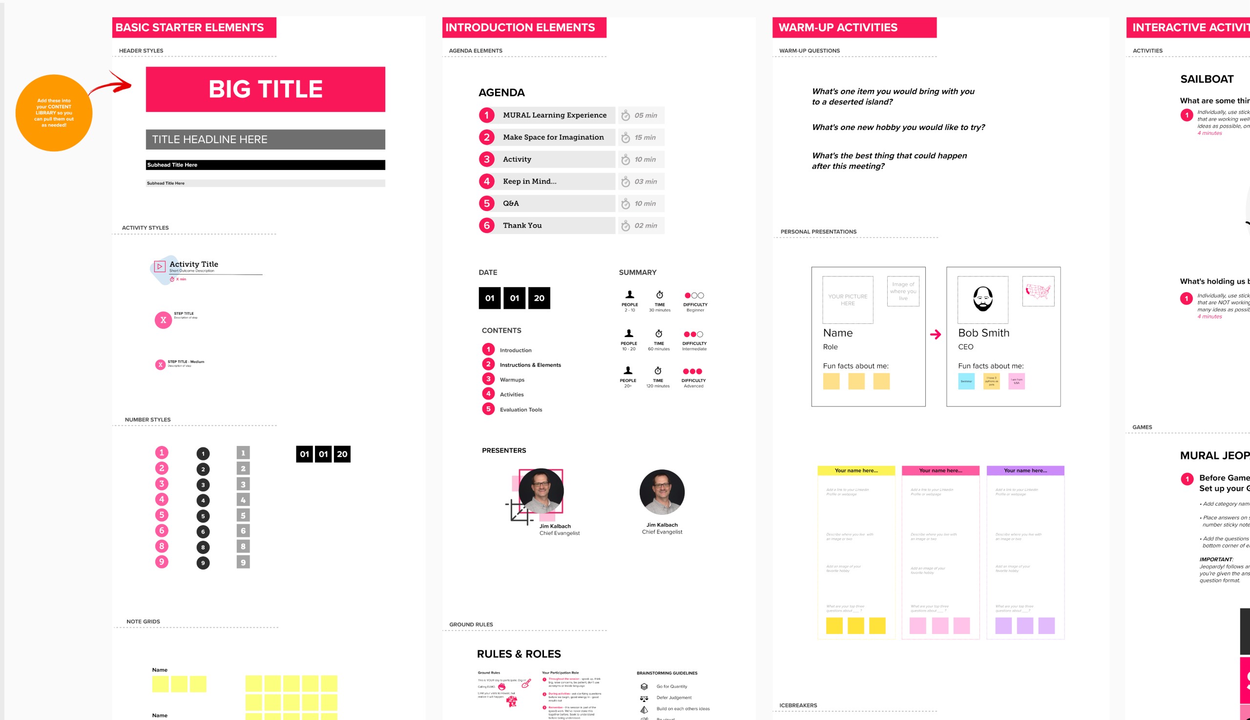 Workshop building blocks template | Mural