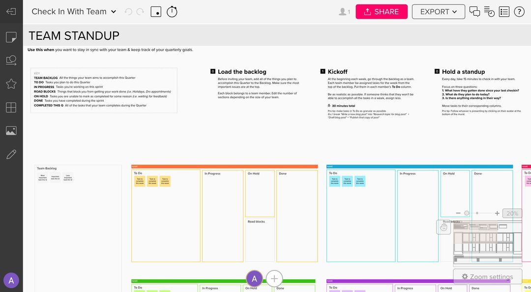 Team standup Template | MURAL