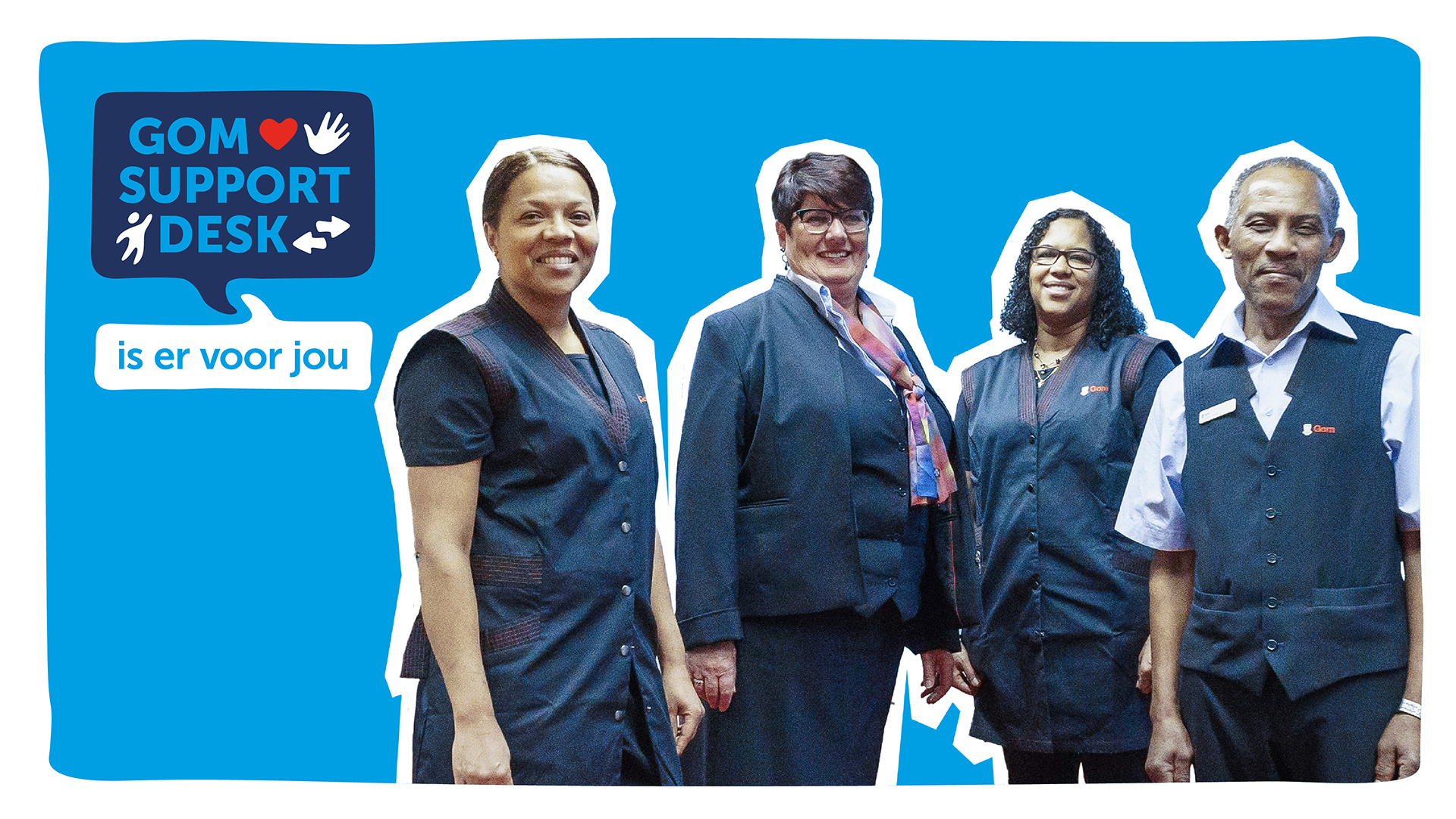 Louder - Gom supports desk internal branding