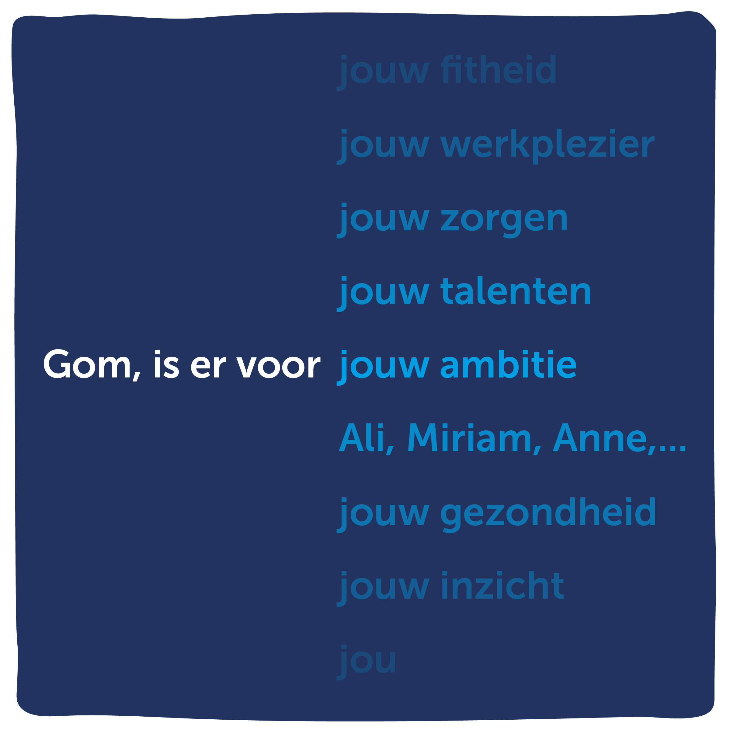 Louder - Gom supports desk internal branding