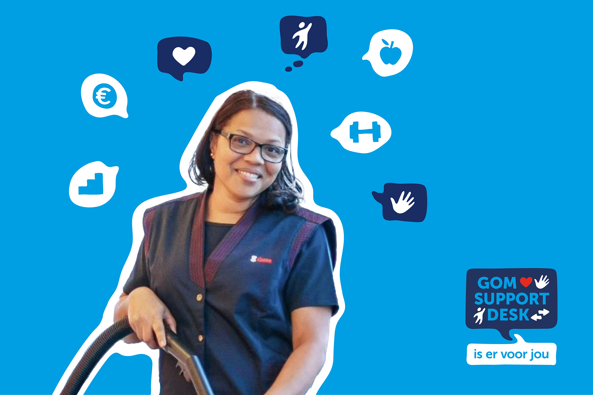 Louder - Gom supports desk internal branding