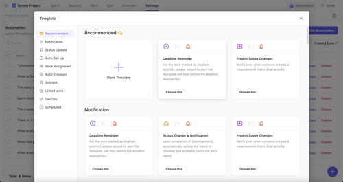 Leiga Features - Project Management Software