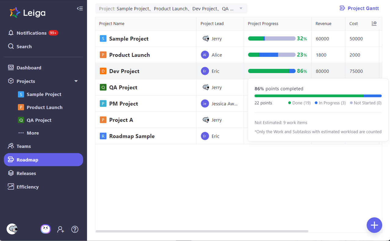 Leiga for Product Managers & Product Owners