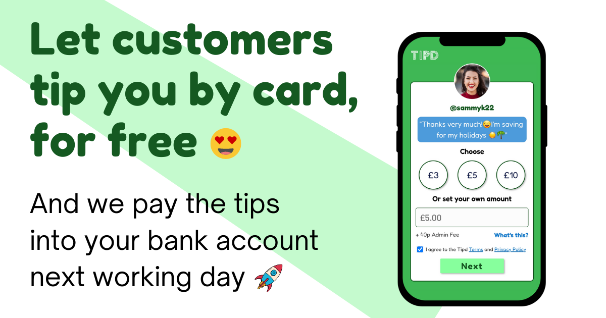 Tipd | Revolutionize Your Tipping Experience with Cashless Payments