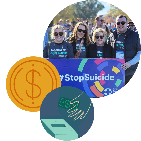 Fundraise with custom team t-shirts for AFSP Out of the Darkness Walks ...