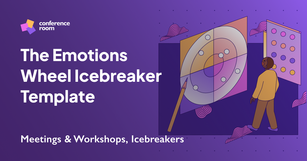Emotions Wheel Icebreaker Template | Conference Room