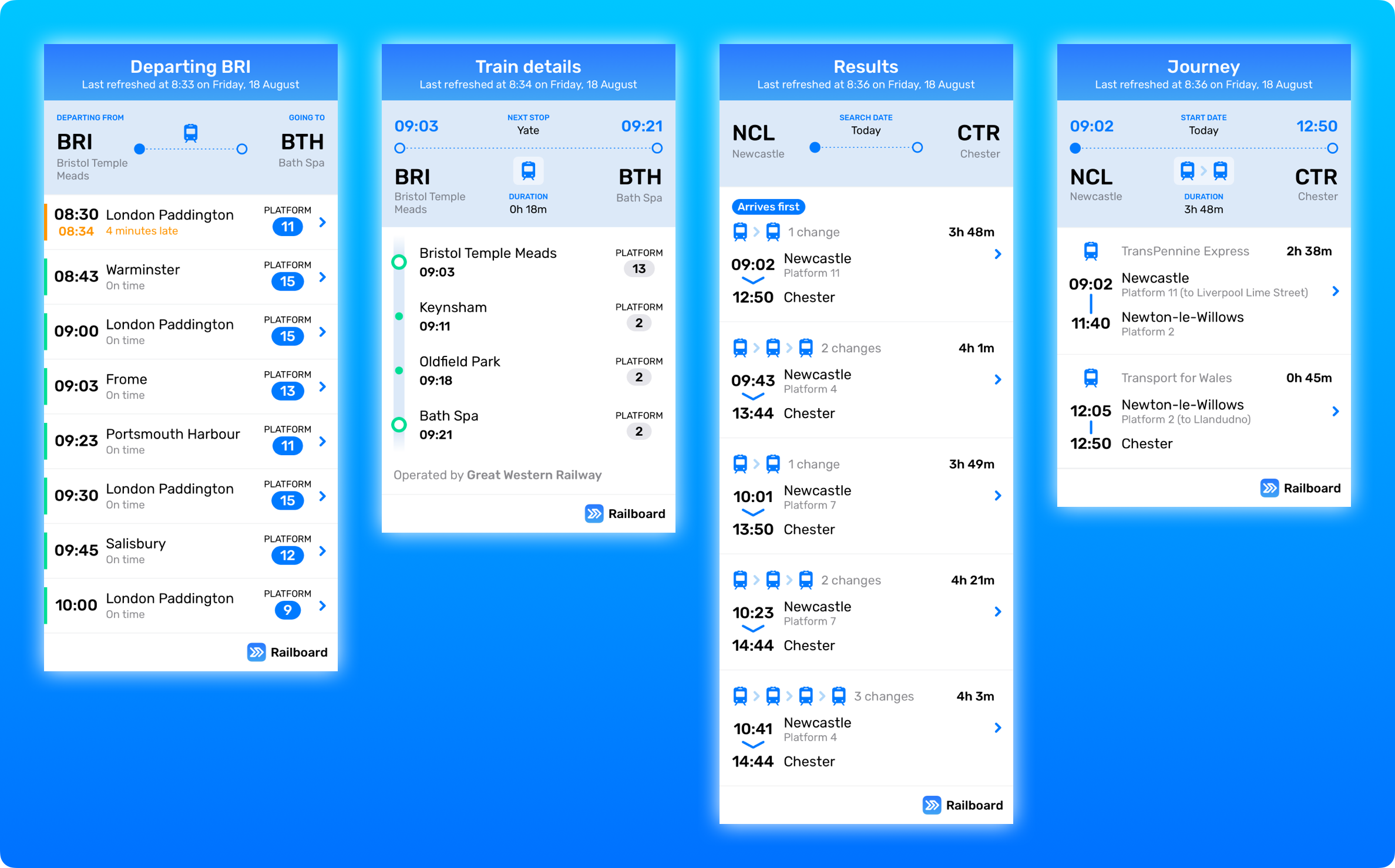 Sharing a screenshot - Railboard