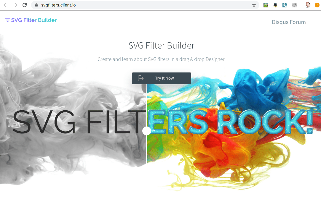 Introducing an SVG Filter Builder