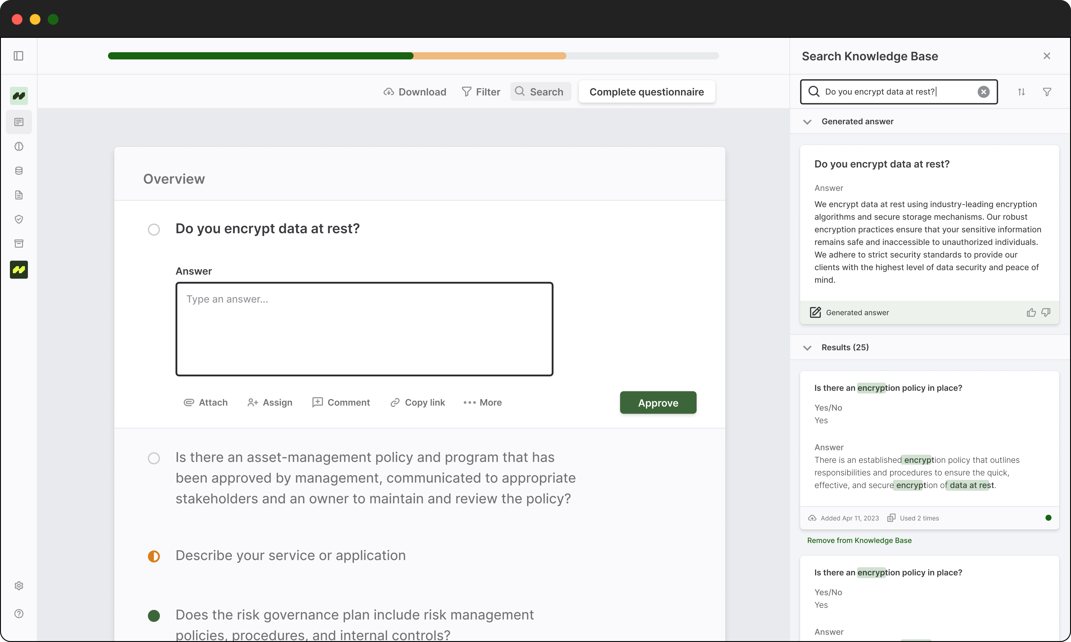 Automate security questionnaires with HyperComply