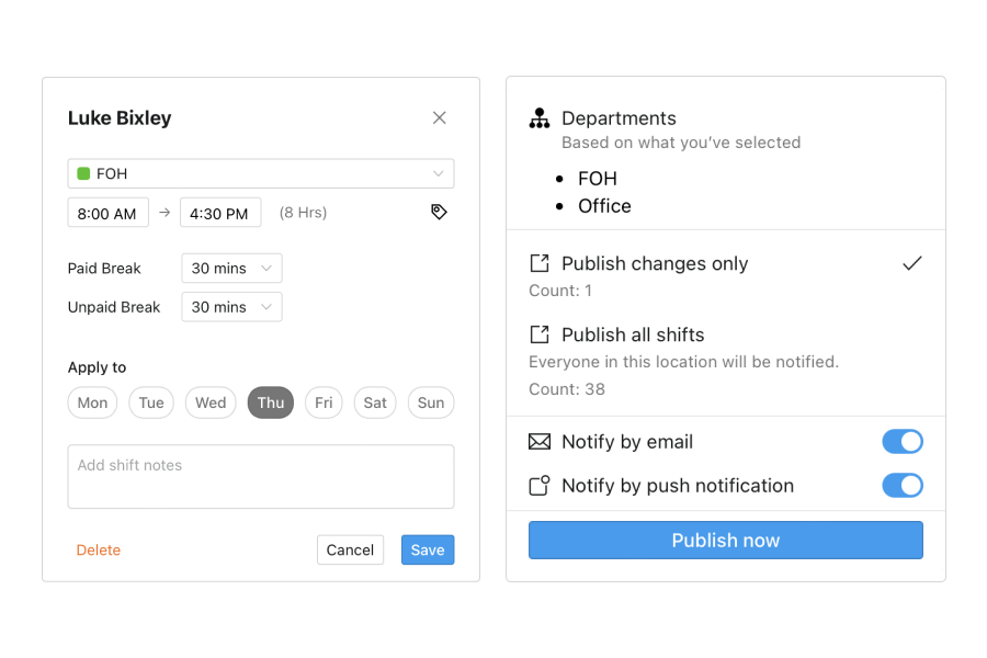 Timble - Online Employee Rostering Software