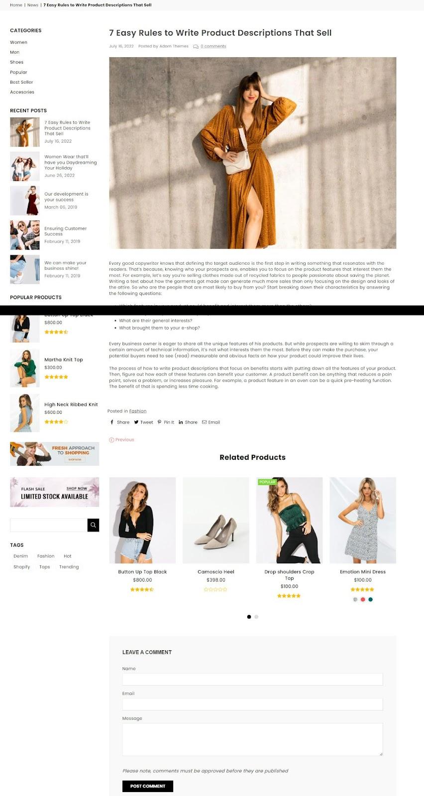 15 Best Shopify Blog Themes (+FREE Template For You!)