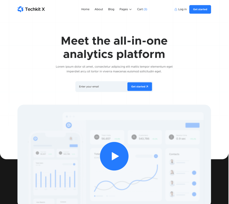Techkit X - Enterprise SaaS Webflow Template | BRIX Templates - Webflow