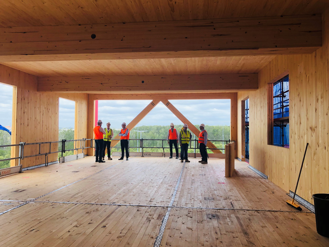 New Mass Engineered Timber Building Tops Out in Brisbane | Hyne Timber
