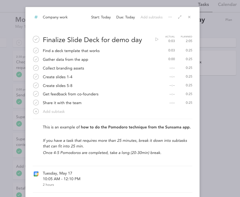 10xing Your Productivity with Timeboxing (+Helpful Tools) - Sunsama Blog