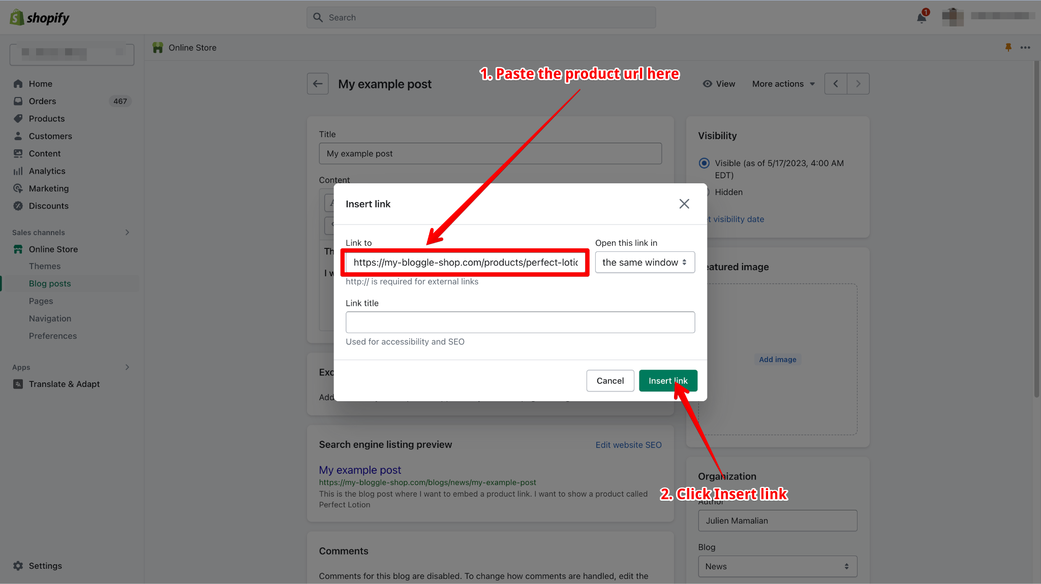 How to Add Products to Shopify Blog Posts? [2024 Tutorial]