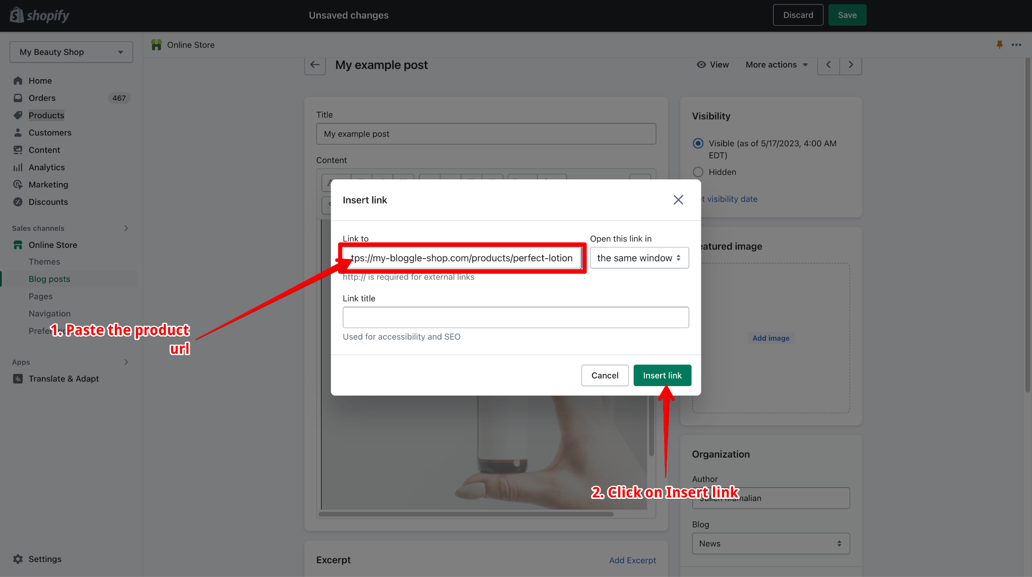 How to Add Products to Shopify Blog Posts? [2024 Tutorial]