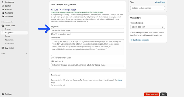 Shopify Titles & Meta Descriptions (Dos & Don'ts + Examples)