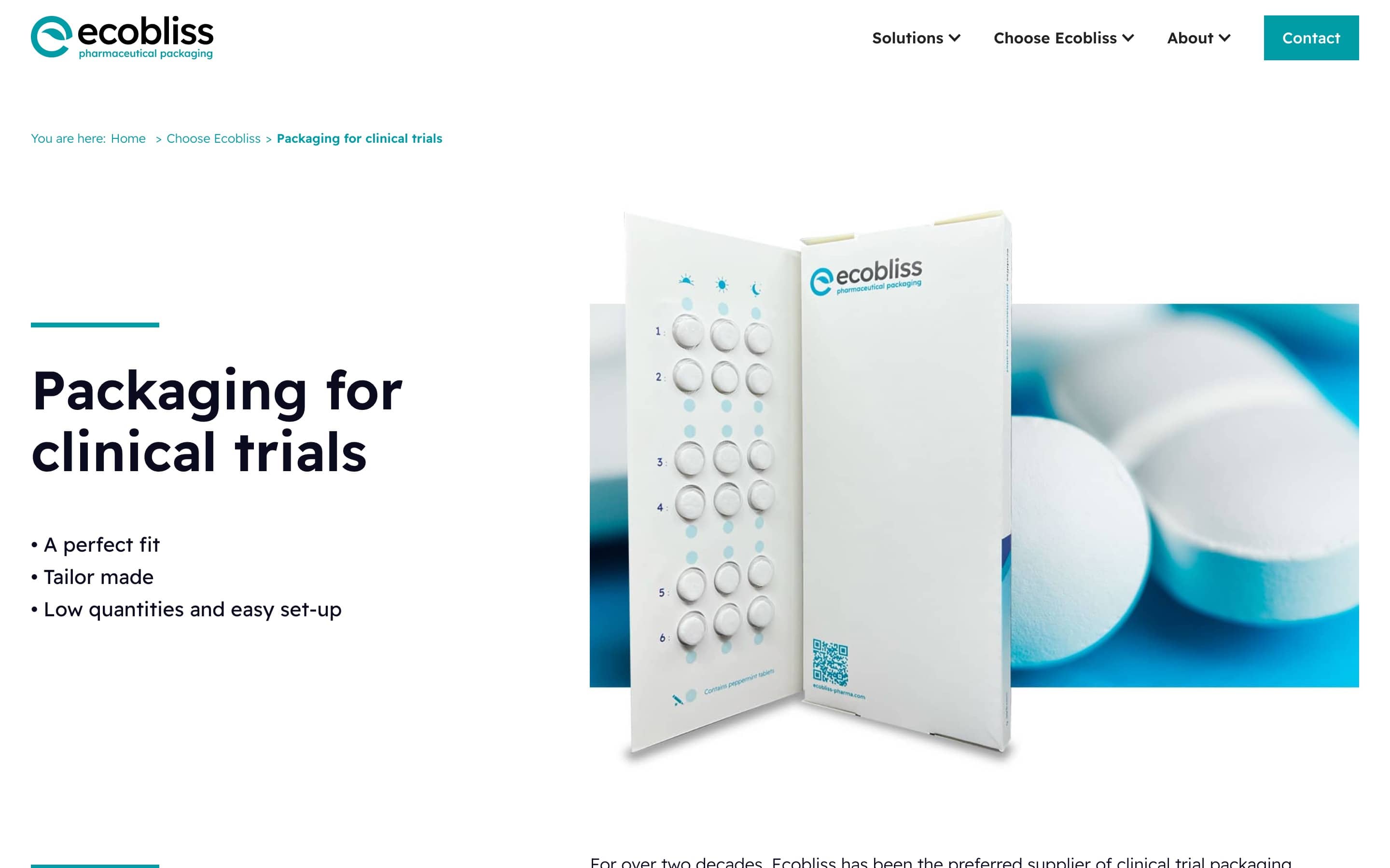 Conception et développement d'emballages pharmaceutiques | Ecobliss