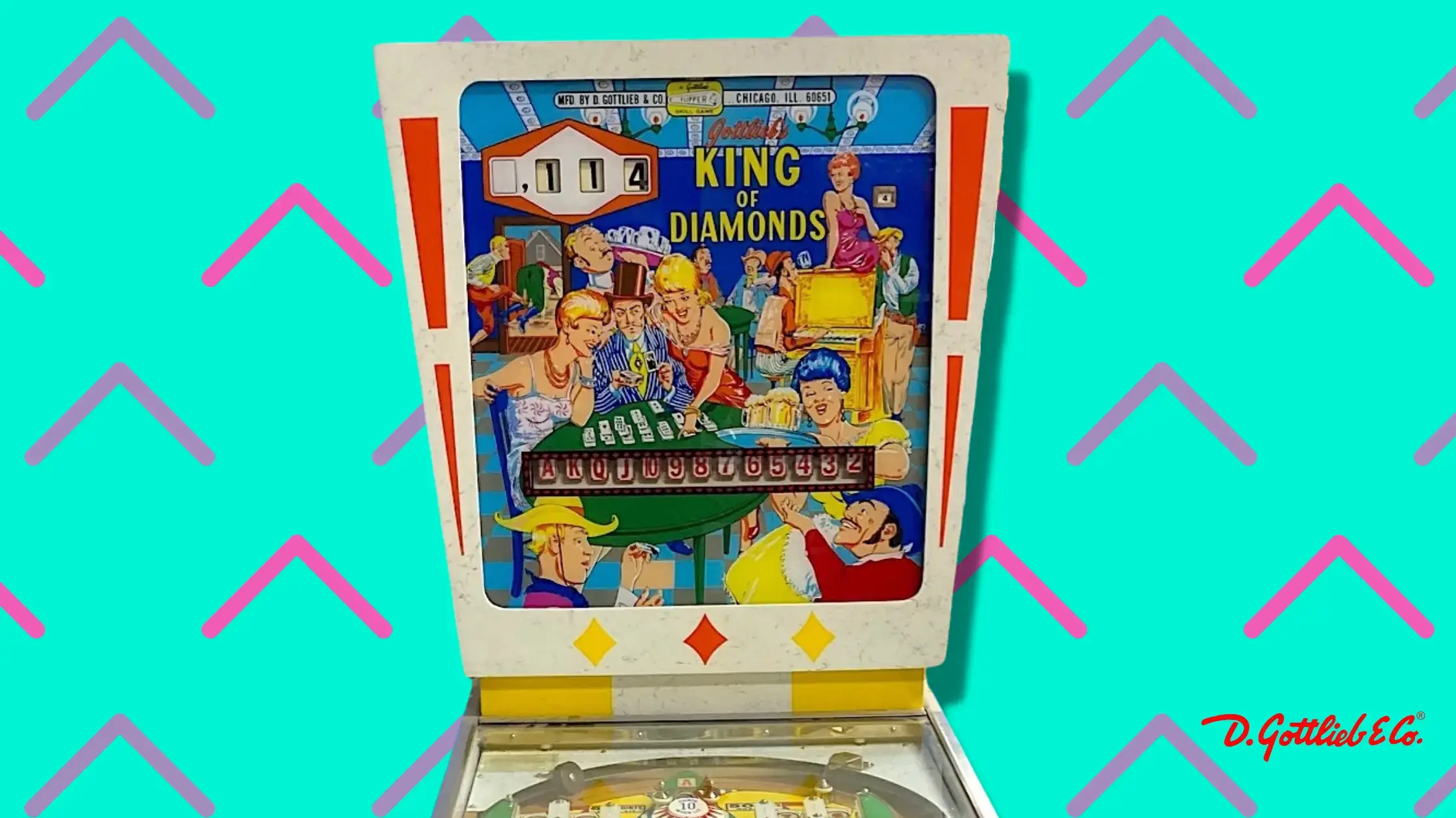 King of Diamonds (1967) Pinball Machine by D. Gottlieb & Co.