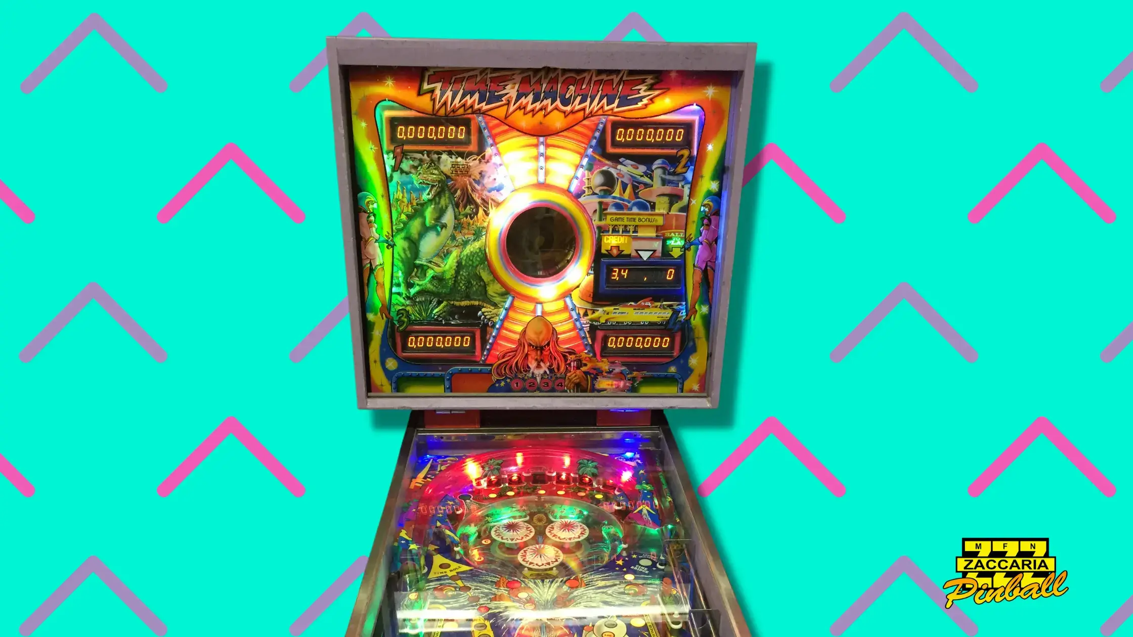 Time Machine (1983) Pinball Machine by Zaccaria