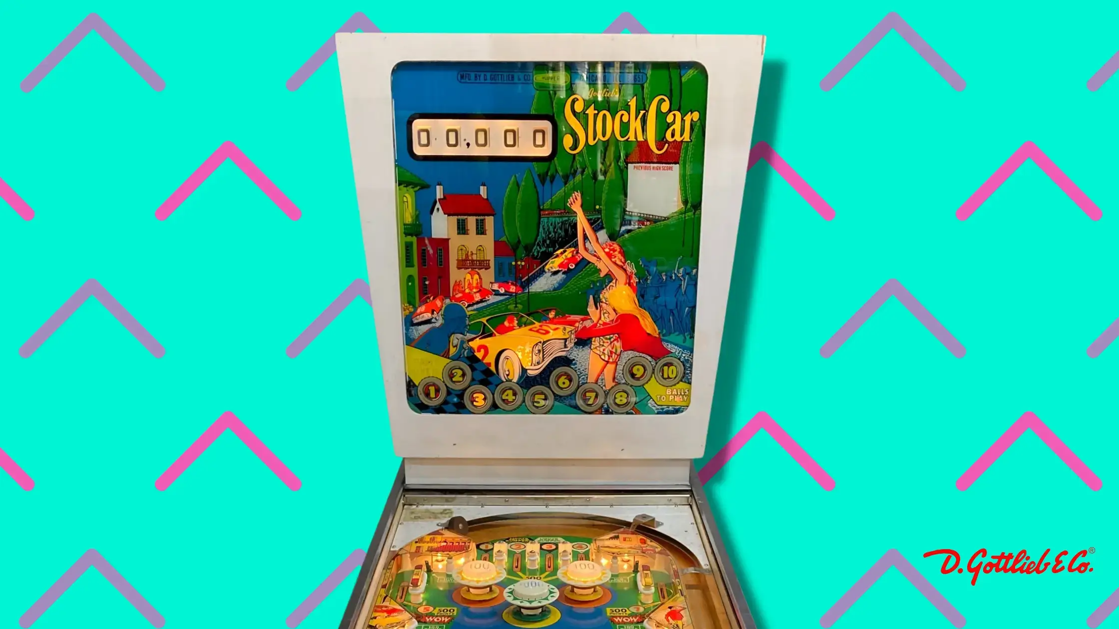 Road Race / Stock Car (1969) Pinball Machine by D. Gottlieb & Co.