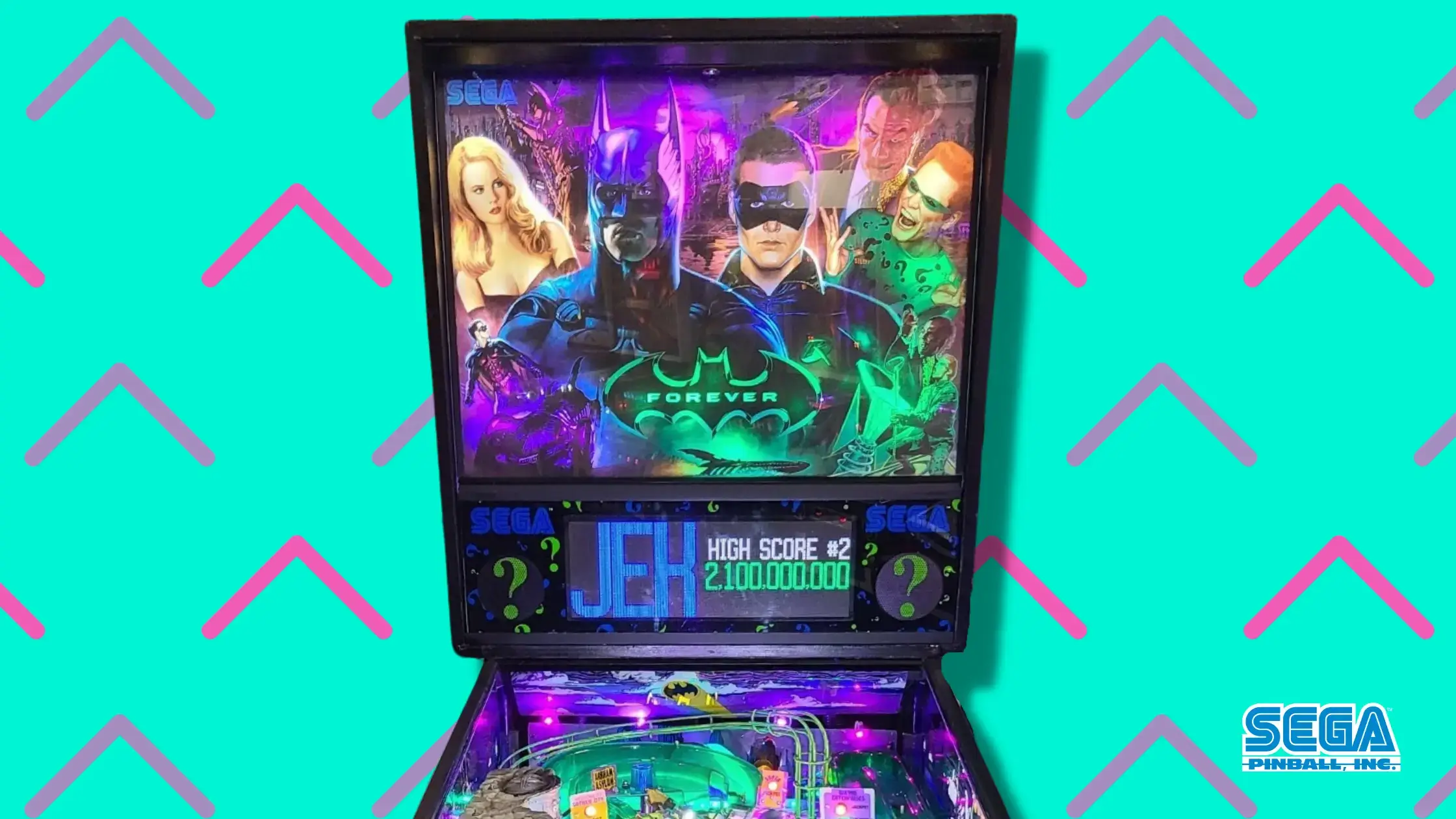 Batman Forever (1995) Pinball Machine by Sega Pinball Inc. (US)