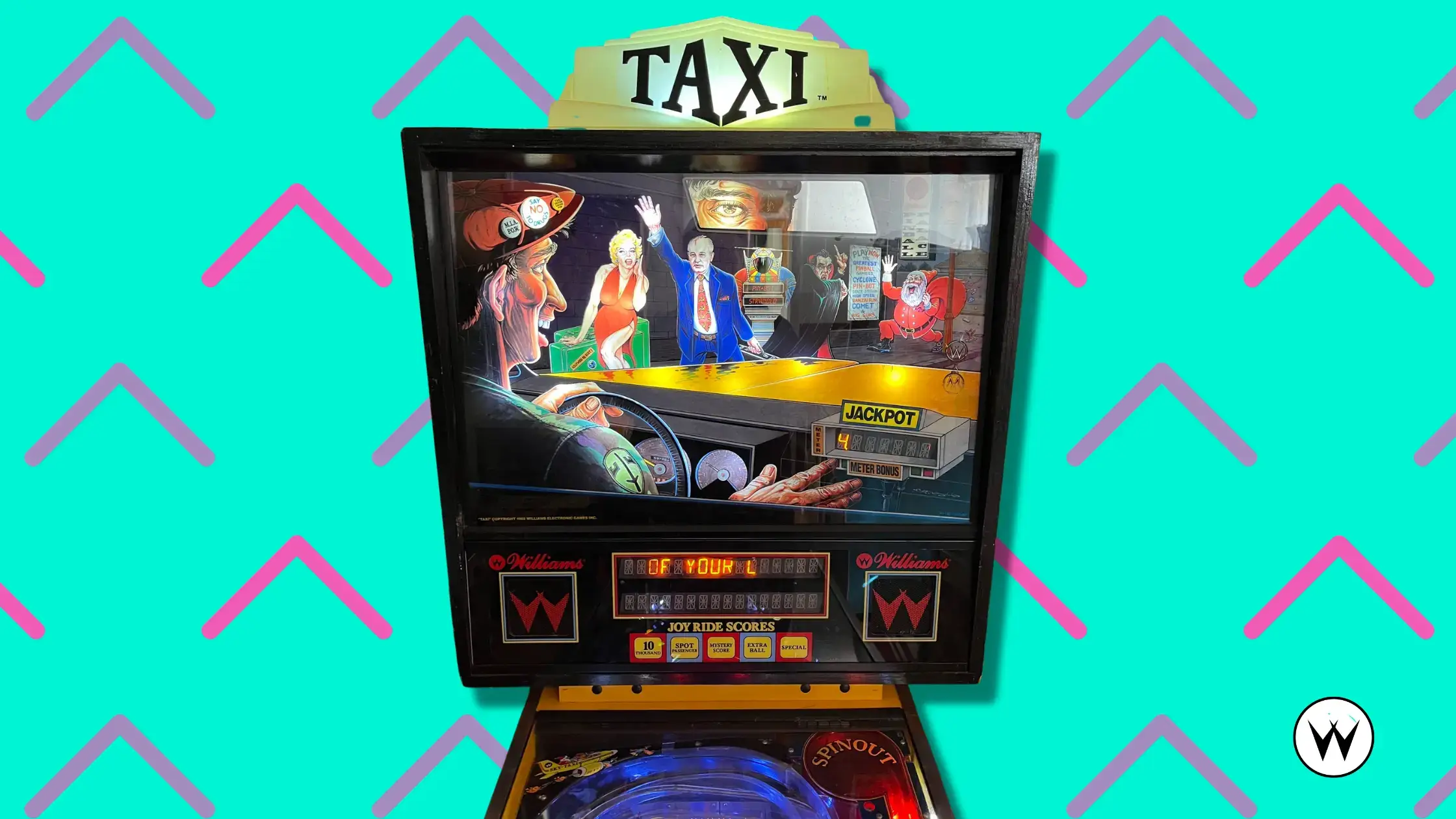 Taxi (1988) Pinball Machine by Williams Electronic Games Inc.