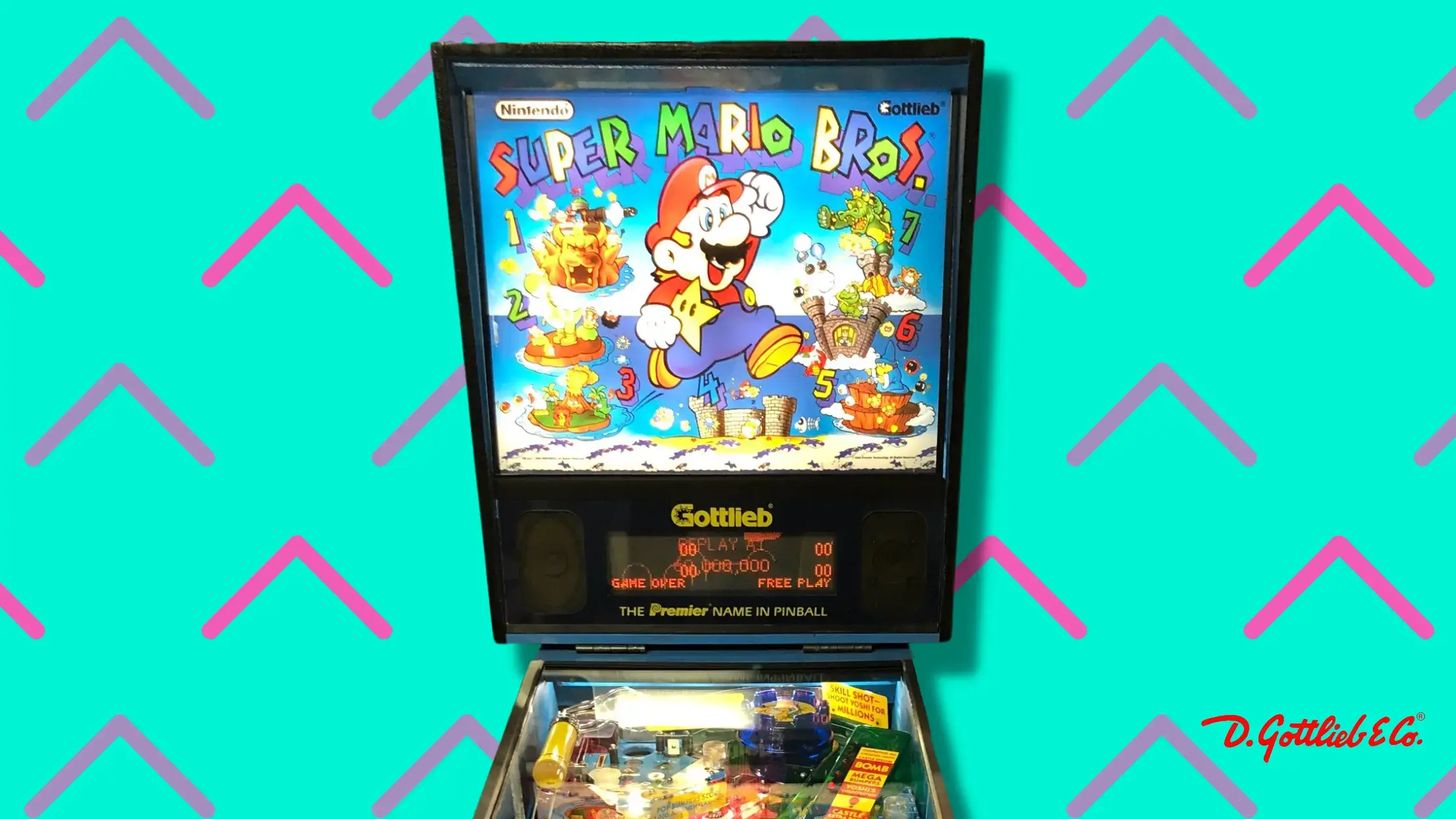 Super Mario Bros. (1992) Pinball Machine by D. Gottlieb & Co.