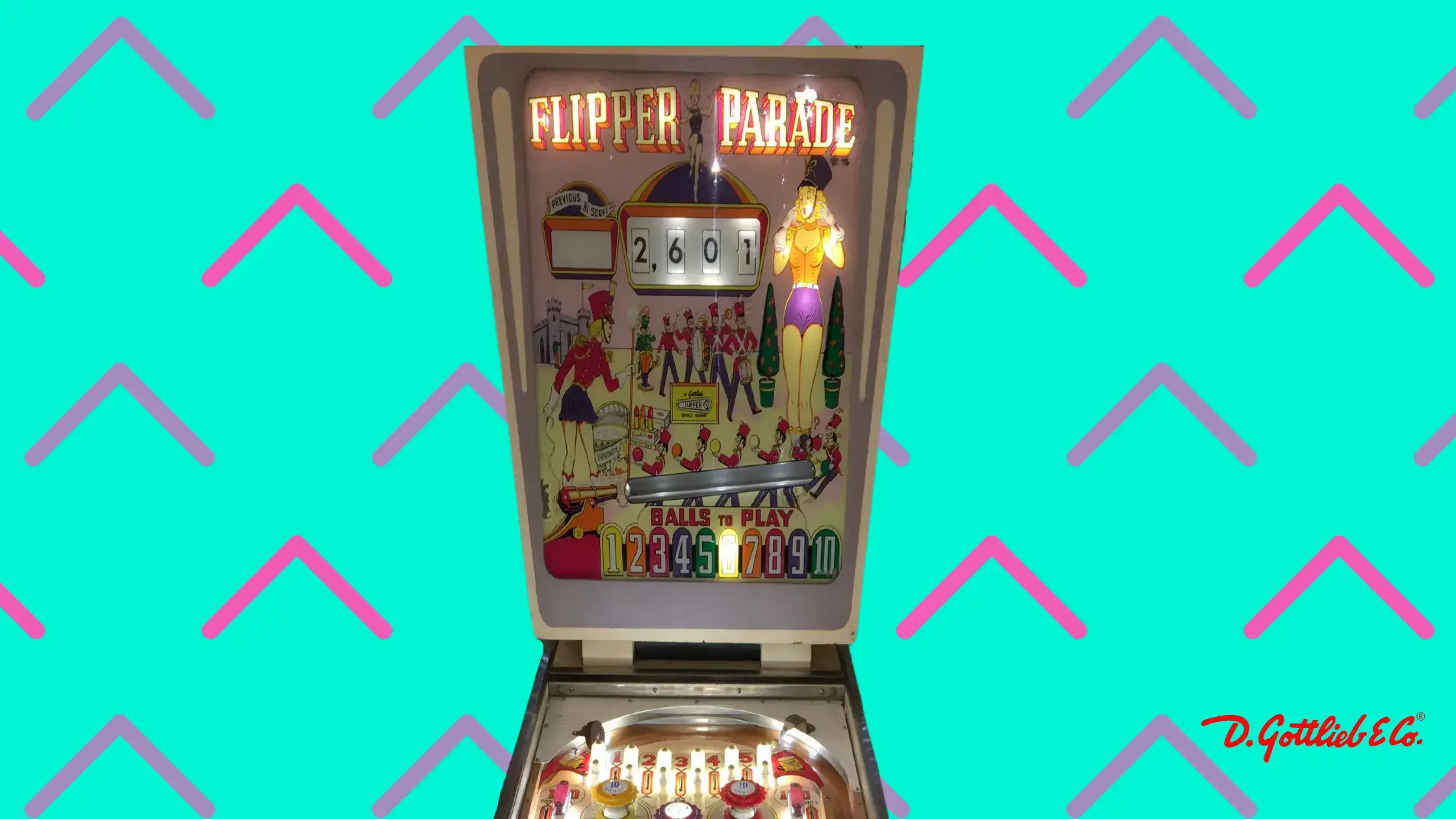 Flipper Parade (1961) Pinball Machine by D. Gottlieb & Co.