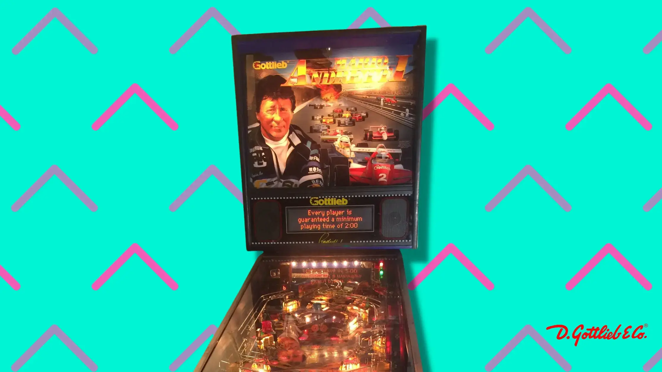 Mario Andretti (1995) Pinball Machine by D. Gottlieb & Co.