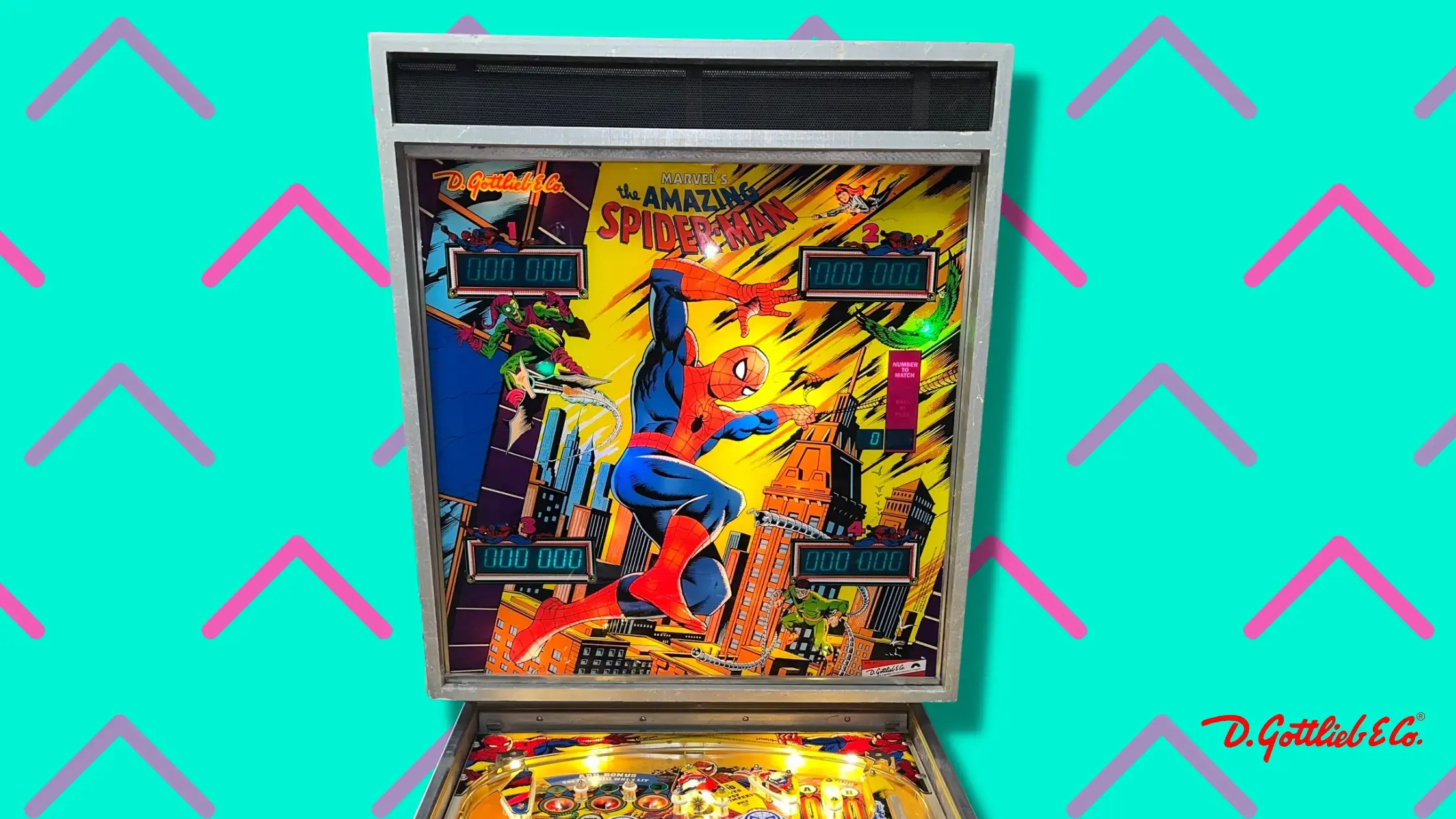 The Amazing Spider-Man (1980) Pinball Machine by D. Gottlieb & Co.