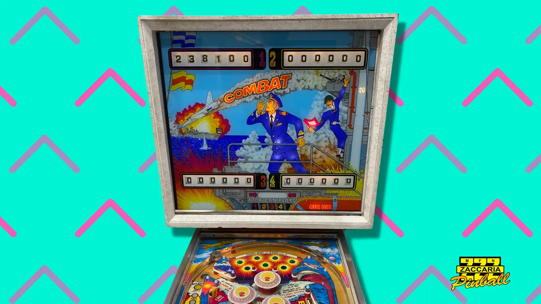 Combat (1977) Pinball Machine by Zaccaria