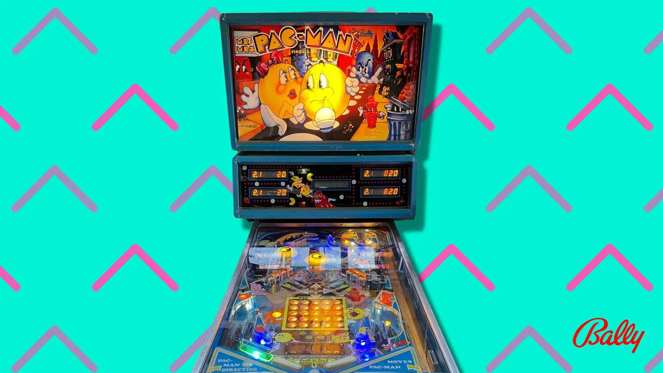 Mr. & Mrs. Pac-Man (1982) Pinball Machine by Bally Manufacturing Co.