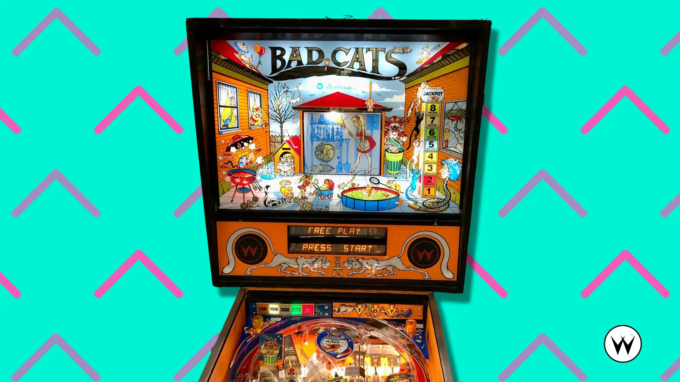Bad Cats (1989) Pinball Machine by Williams Electronic Games Inc.