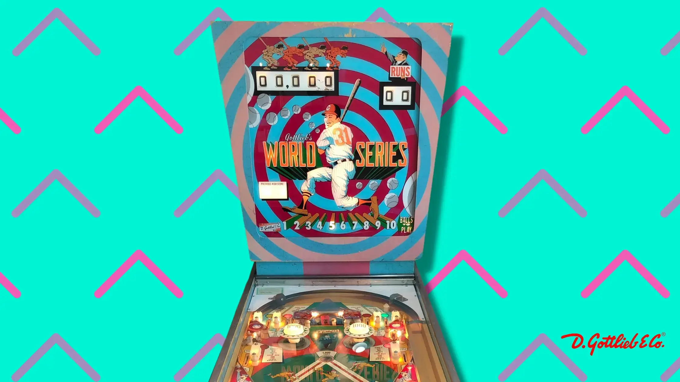 Grand Slam / World Series (1972) Pinball Machine by D. Gottlieb & Co.