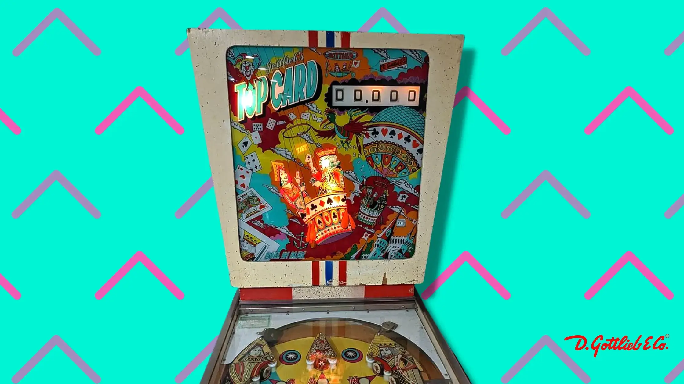 Top Card / Royal Pair (1974) Pinball Machine by D. Gottlieb & Co.