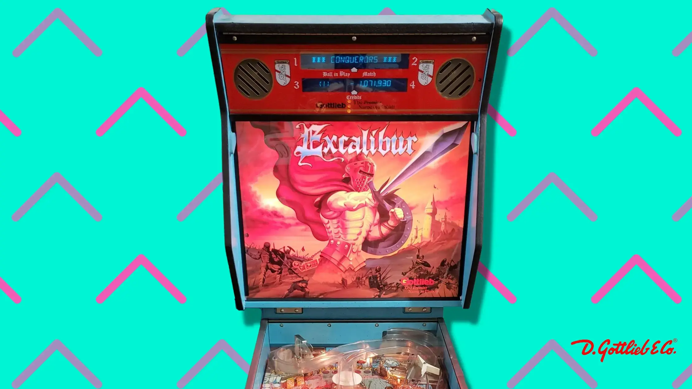Excalibur (1988) Pinball Machine by D. Gottlieb & Co.